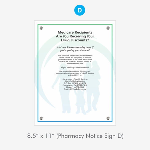 Pharmacy Notice Signs Omni Family Health